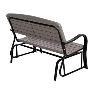 Lifetime 2871 Outdoor Glider Bench, 4 Foot, grey