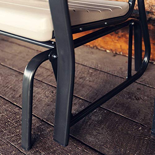 Lifetime 2871 Outdoor Glider Bench, 4 Foot, grey