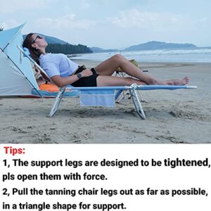 #WEJOY Adjustable Face Down Tanning Chair,Folding Beach Lounge Chairs with Face Hole, Portable Lightweight Reclining Lay Flat Chair for Outdoor Pool,Sun Tanning,Sunbathing,Patio