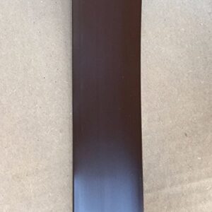 Dark Brown 1.5" Wide 20' Length Chair Vinyl Strap Strapping for Patio Lawn Garden Outdoor Furniture Matte Finish Color