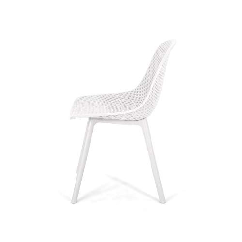 Christopher Knight Home Darleen Outdoor Dining Chair (Set of 2), White