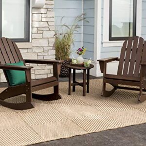 POLYWOOD Vineyard 3-Piece Adirondack Rocking Chair Set with Side Table