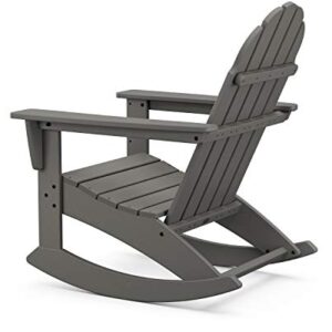 POLYWOOD Vineyard 3-Piece Adirondack Rocking Chair Set with Side Table