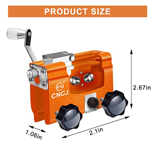 Chainsaw Sharpener, Chain Saw Sharpener Tool Hand Crank Chainsaw Chain Sharpening Jig with Carry Bag 5mm Burr Suit 6"-22" Chain Saws & Electric Saws Easy to Use for Lumberjack Garden Worker