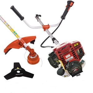 chikura multi 4 stroke gx35 engine 2 in 1 brush cutter weed wacker eater edger hedge trimmer chainsaw