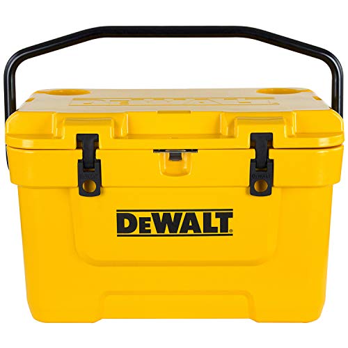 DEWALT 25 Qt Roto Molded Cooler, Heavy Duty Ice Chest for Camping, Sports & Outdoor Activities