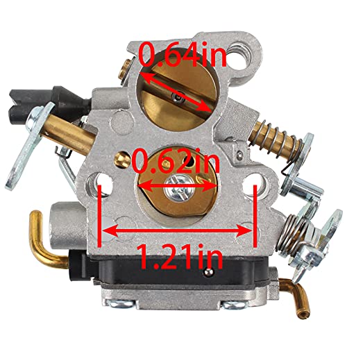 partszen 574719402 545072601 586936202 545061801 Carburetor for Zama C1T-W33C Husqvarna 235 235E 236 236E Jonsered CS2234 CS2238 CS2234S CS2238S with 530023877 Fuel Line Fitting 5450616 Choke Rod