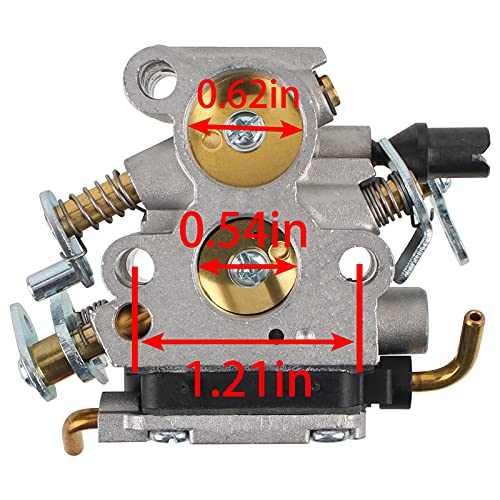 partszen 574719402 545072601 586936202 545061801 Carburetor for Zama C1T-W33C Husqvarna 235 235E 236 236E Jonsered CS2234 CS2238 CS2234S CS2238S with 530023877 Fuel Line Fitting 5450616 Choke Rod