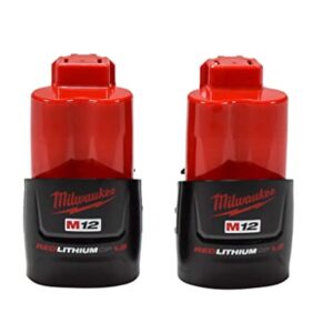 Milwaukee 48-11-2411 M12 12V 1.5 Ah Lithium-Ion Battery - 2 Pack