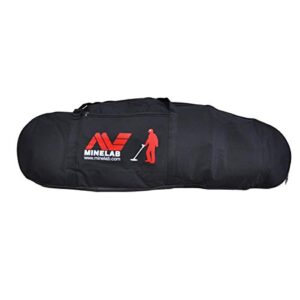 minelab large black padded detector carry bag for metal detector