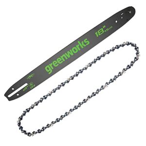 greenworks 18-inch chainsaw bar & chain combo 2904102