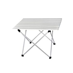 portable picnic table portable ultralight folding camping table foldable outdoor dinner desk for family party picnic foldable camping table (color : sliver)