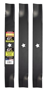 maxpower 561746 mower blades, replaces oem no. 539-113312, black