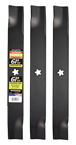 MaxPower 561746 Mower Blades, Replaces OEM no. 539-113312, black