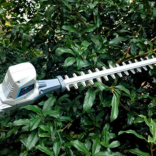 40V Cordless Pole Hedge Trimmer Long Reach 18" Cutting Length 6 Position Adjustable Head with 2Ah Battery and Charger