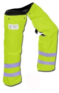 forester protective trimmer safety chaps, safety green, large