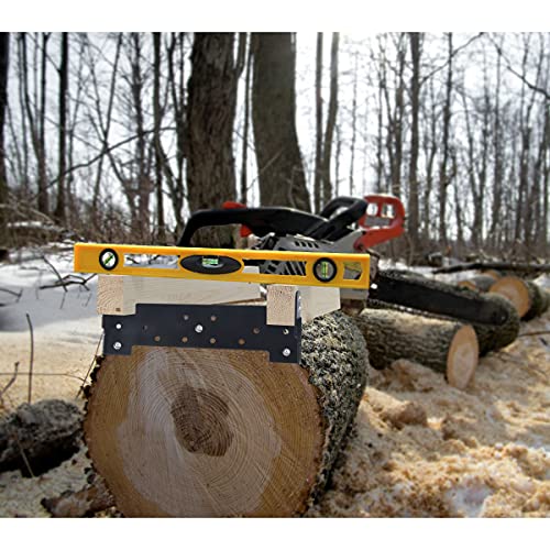 Touri Chainsaw Mill Rail Guide Metal Bracket Logging Tools Used with Saw Mill (Lumber not Included), A Pair