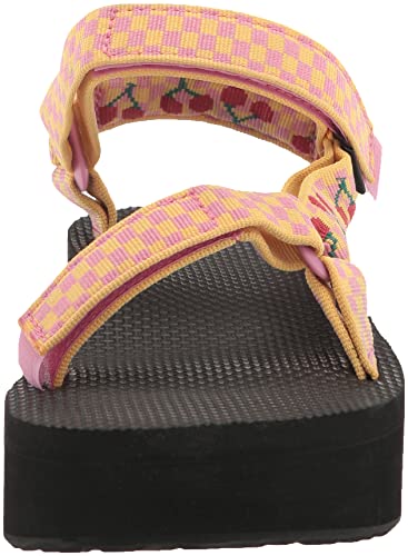 Teva Women's Flatform Universal Sandal, Picnic Cherries Rosebloom, 10