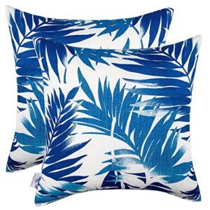 JMGBird Pack of 2 Outdoor Waterproof Decorative Pillows with Inserts for Patio Furniture,18x18 Inch Throw Pillow for Couch, Bed, Sofa, Bench, Chair