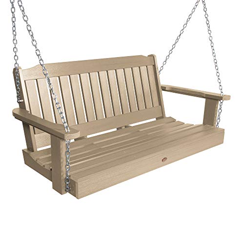 highwood AD-PORL2-TAU Lehigh Porch Swing, 4 Feet, Tuscan Taupe