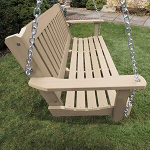 highwood AD-PORL2-TAU Lehigh Porch Swing, 4 Feet, Tuscan Taupe