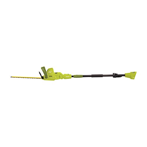 Sun Joe SWJ803E 10 inch 8.0 Amp Electric Multi-Angle Pole Chain Saw, Green & Joe SJH904E Multi-Angle Telescoping Convertible Electric Pole Hedge Trimmer | 19-Inch 4.5 -Amp