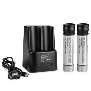 energup 2pack li-ion replacement 3.6v battery for black decker versapak vp100 vp100c vp105 vp105c vp110 vp110c vp143 for black decker 3.6v versapak batteries, with a 2port black decker 3.6v charger