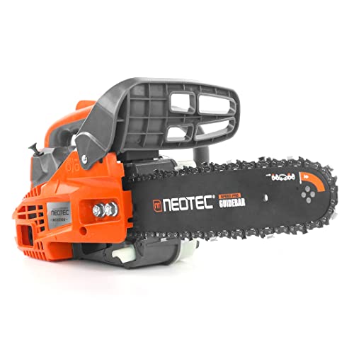 NEO-TEC 12'' Top Handle Gas Chainsaw,2-Stroke 25.4cc Portable Chain Saws for Trees Gas Powered Wood Cutting