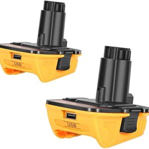 Replacement DCA1820 Battery Adapter Compatible with Dewalt 18V Tools (2 Pack)