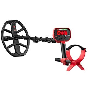 minelab vanquish 540 metal detector with v12 12” x 9” double-d waterproof coil