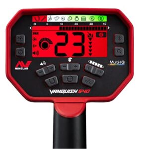 Minelab Vanquish 540 Metal Detector with V12 12” x 9” Double-D Waterproof Coil