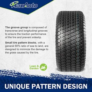 MaxAuto 18X7.50-8 18x7.5x8 Turf Saver Lawn Mower Tire 4PR, Set of 2