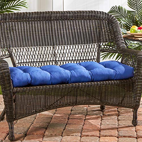 South Pine Porch Solid Marine Blue 44-inch Swing/Bench Cushion, 1 Count (Pack of 1)