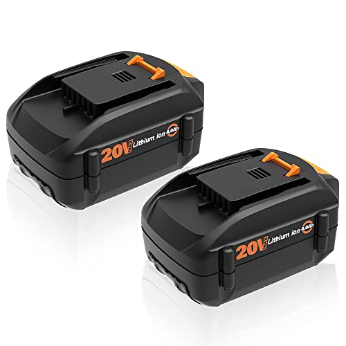 VANON 20V 4.0Ah Replacement for Worx 20V Battery WA3520 MAX Lithium ion WG151s WG155s WG251s WG540s WG890 WG891,2Pack