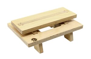 teak tuning picnic table ramp, 7.5″ long, 5.5″ wide, 2.75″ tall