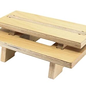 Teak Tuning Picnic Table Ramp, 7.5" Long, 5.5" Wide, 2.75" Tall