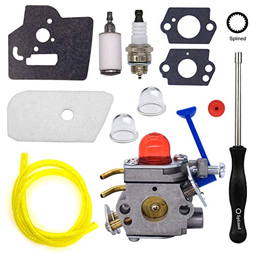 FitBest Carburetor Fits Husqvarna 545081848 125L 125LDX 128C 128CD 128L 128LD 128LDX 128R 128RJ Replaces C1Q-W40A Trimmer Carb