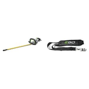 ego power+ ht2410 24-inch brushless 56-volt cordless hedge trimmer battery and charger not included & ap1500 shoulder strap for ego 56v string trimmer/leaf blower/multi head system