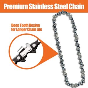 6 Inch Mini Chainsaw Chain Replacement, 4 Pcs Chains for Cordless Electric Portable Chainsaw, Durable Carbon Steel Saw Chains for Pruning Shears and Wood Cutting