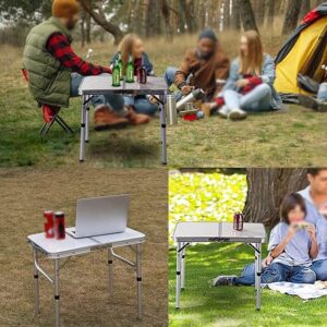 DOUBAO Foldable Portable Table Outdoor Furniture Picnic Computer Bed Tables Light Folding Desk Aluminium Alloy