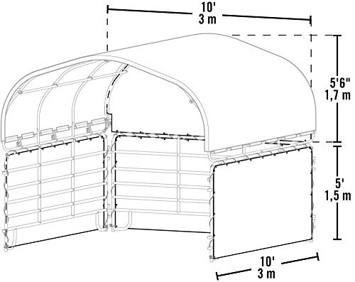 ShelterLogic 10' x 10' Enclosure Kit for Outdoor Corral Shelter (Corral Frame and Panels Not Included)