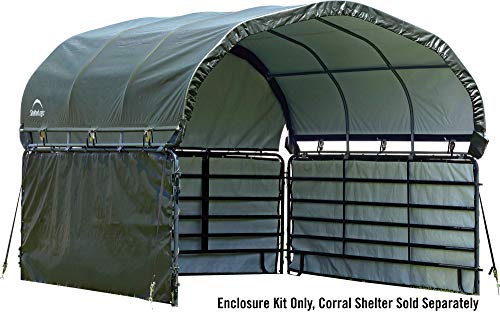 ShelterLogic 10' x 10' Enclosure Kit for Outdoor Corral Shelter (Corral Frame and Panels Not Included)