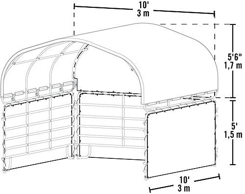 ShelterLogic 10' x 10' Enclosure Kit for Outdoor Corral Shelter (Corral Frame and Panels Not Included)