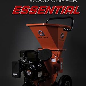 GreatCircleUSA Wood Chipper Shredder Mulcher Heavy Duty Gas Powered 3 in 1 Multi-Function 3" Inch Max Wood Diameter Capacity EPA/CARB Certified Aids in Fire Prevention - Building a Firebreak