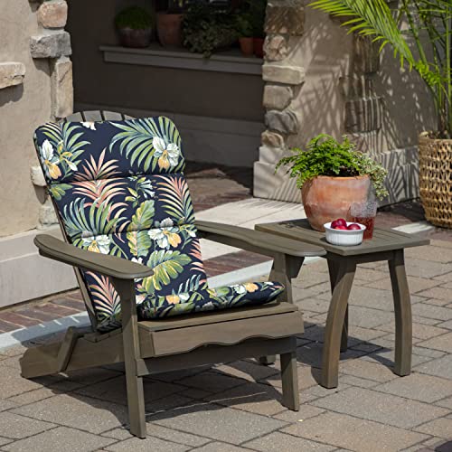 Arden Selections Outdoor Adirondack Cushion 17 x 20, Simone Blue Tropical