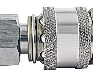 Ultimate Washer UW16-PWCD05 1/4-Inch Stainless Steel Quick Connect Pressure Washer Adapter Set, Max Pressure 5000 PSI Rating