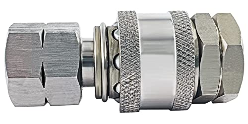 Ultimate Washer UW16-PWCD05 1/4-Inch Stainless Steel Quick Connect Pressure Washer Adapter Set, Max Pressure 5000 PSI Rating