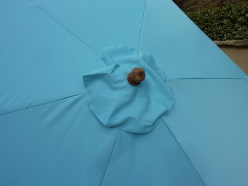 Formosa Covers 9ft Umbrella Replacement Canopy 6 Ribs in Light Blue (Canopy Only)