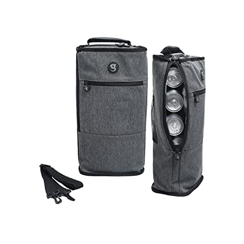 geckobrands Verticool Cooler Bag, Everyday Grey - Insulated Soft Cooler for Golf, Beach