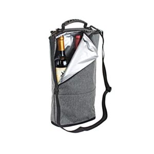 geckobrands Verticool Cooler Bag, Everyday Grey - Insulated Soft Cooler for Golf, Beach